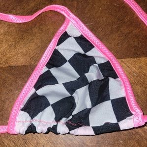 Handmade | Swim | Nwot Handmade Nascar Racing Checkered Flag Triangle ...